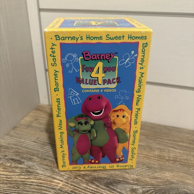BARNEY VHS BOX Set of 4 VHS “Fun 4 You” Value Pack 1997 Tape Great Condition £64.41 - PicClick UK