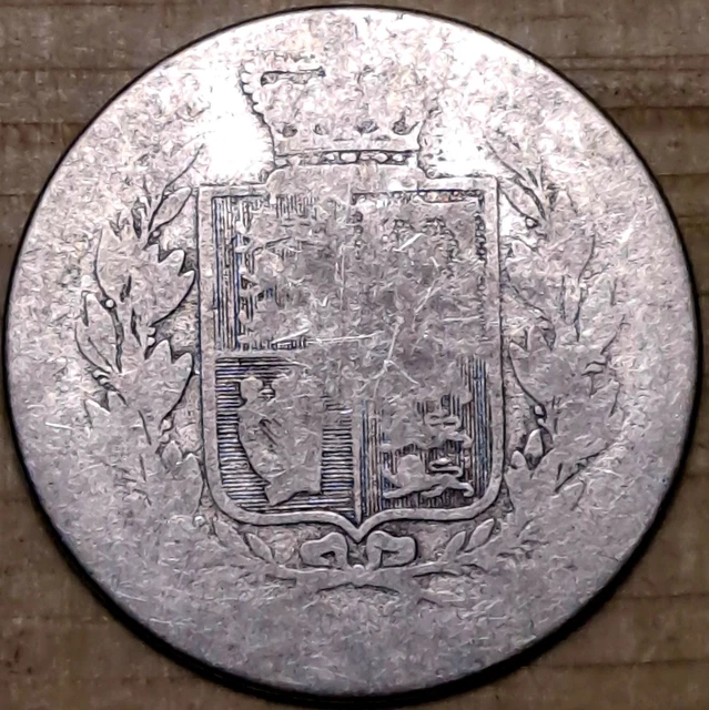 1879 QUEEN VICTORIA, Young Head Half Crown Worn Condition 13.1g ...