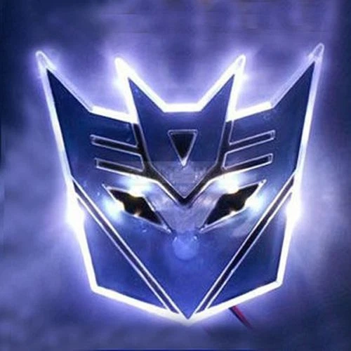4& WHITE LED TRANSFORMERS Decepticon 3D Logo Emblem Badge Car Light $13 ...