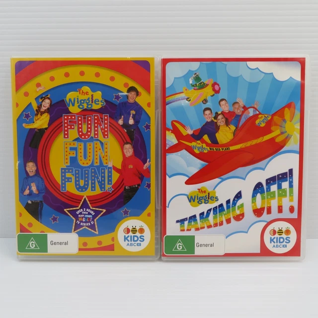 THE WIGGLES-FUN FUN Fun/Taking Off Movie Set - DVD - Region 4 - Fast ...