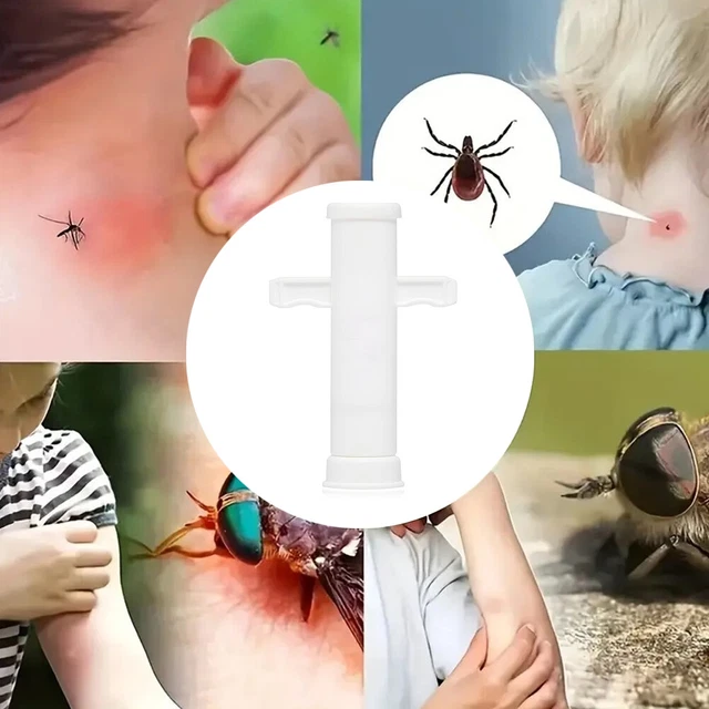SAFETY PHYSICAL MOSQUITO Bites Relief Venom Extractor Suction Pump ...