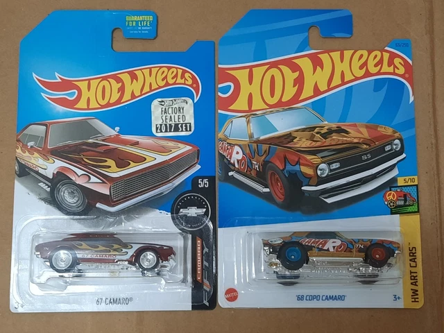 HOT WHEELS SUPER Treasure Hunt 67 Camaro,'68 Copo Camaro Lot Of 2 $160.52 - PicClick CA