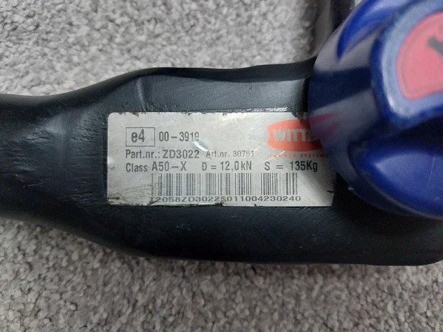 WITTER DETACHABLE TOWBAR ZD3022 , Swan Neck 00-3919 , Towball 30761 £99 ...