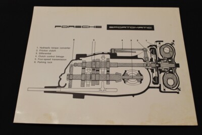 PORSCHE 911 SPORTOMATIC Schematic sectional drawing sheet sheet Photo ...