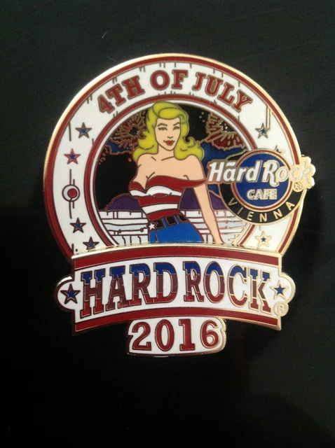 HRC HARD ROCK Cafe Vienna 4th July Pin 2016, LE 100 EUR 27,99 - PicClick DE