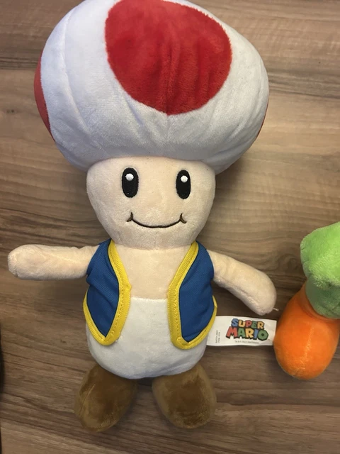 NINTENDO OFFICIAL SUPER Mario Toad Plush, And Super Mario Yoshi Plush toy £11.00 - PicClick UK