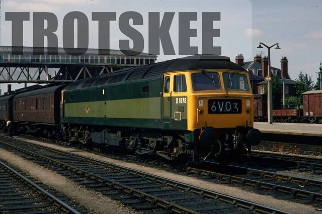 35MM SLIDE BR British Railways Diesel Loco D1678 Class 47 1966 Hereford ...