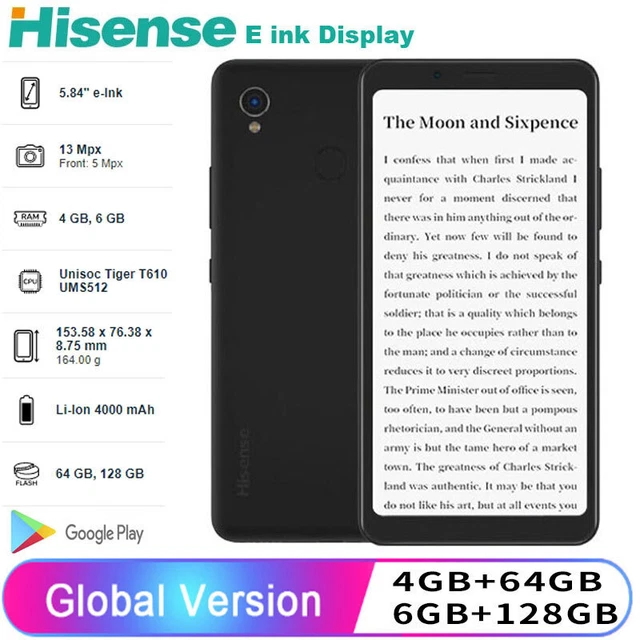 HISENSE A5 PRO E Ink Display 4G LTE Reading Smartphone Android Mobile ...