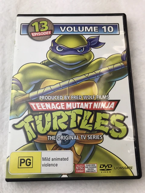 TEENAGE MUTANT NINJA Turtles Vol 10 DVD 1987 13 Episodes Original Reg 4 ...