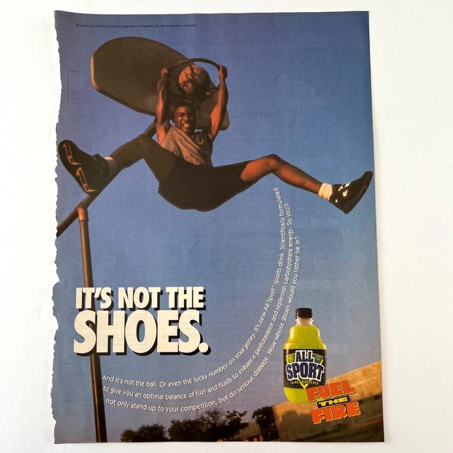 VINTAGE ALL SPORT Thirst Quencher Magazine Print Ads 1993 Color ...