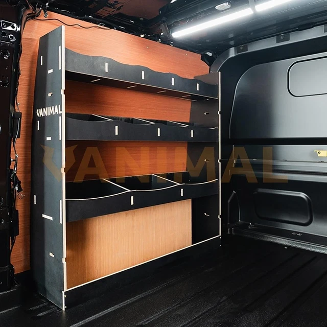 FORD TRANSIT CUSTOM 2025+ LWB Crew Cab NS Hexaboard Van Racking Kombi ...