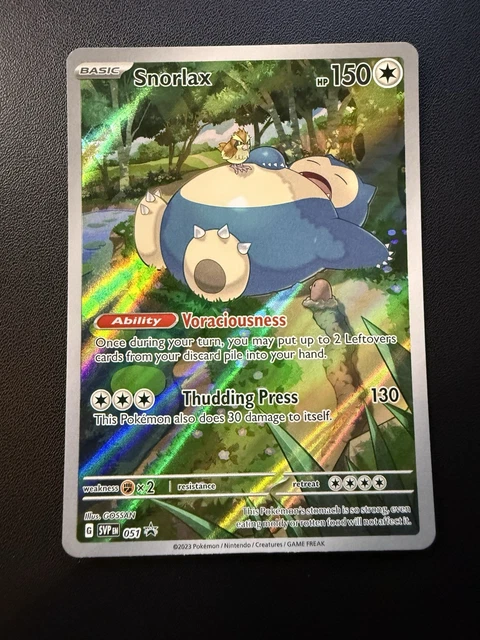 POKÉMON TCG SNORLAX SVP 051 Black Star Promo NM $45.00 - PicClick AU