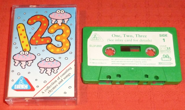 1, 2, 3 (Counting Rhymes & Songs) - Uk Cassette Tape -Early Learning ...
