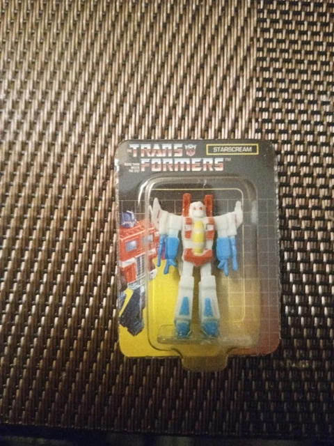 WORLDS SMALLEST MICRO Toy Box Series 1 Transformers Starscream Figure ...