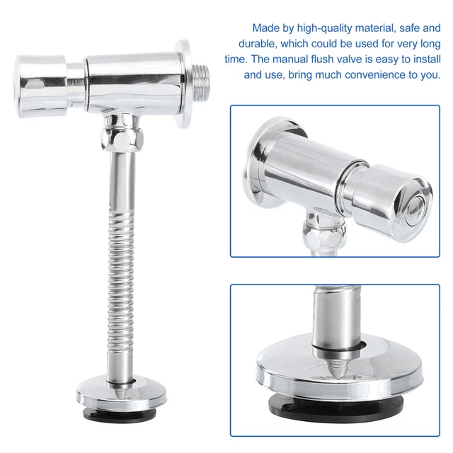 FITTING URINAL FLUSHOMETER Mechanism Valve Manual Concealed Urinals £16 ...