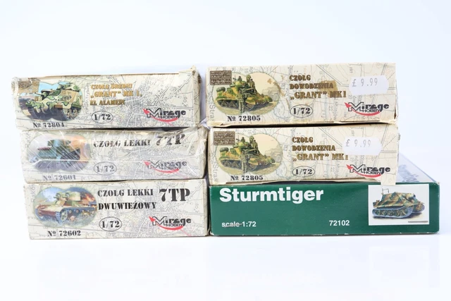 MIRAGE & AMC 1:72 Scale Selection of Military Vehicle Kits x6 £25.01 ...