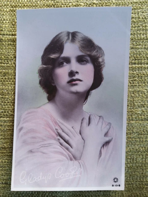 OLD SIGNED GLAMOUR Postcard of Actress Gladys Cooper, Hand-Painted ...