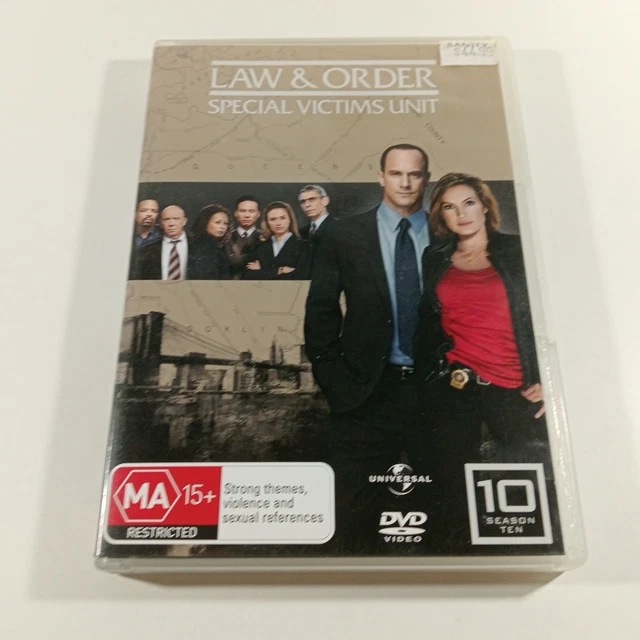 LAW AND ORDER Special Victims Unit Season Ten DVD Region 4 PAL TV ...