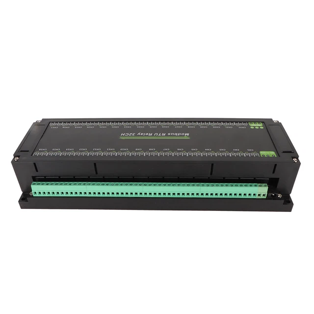 RTU RELAY MODULE 32 Channel Safe Optocoupler Isolation Rail Mount Case ...