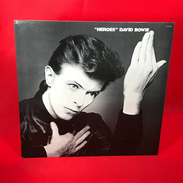 DAVID BOWIE HEROES 1977 Italy vinyl LP + INSERT Robert Fripp Brian Eno ...