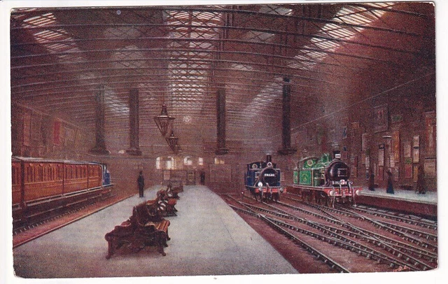 AN EARLY POST Card of Fenchurch Street Station, London. The Interior. £ ...