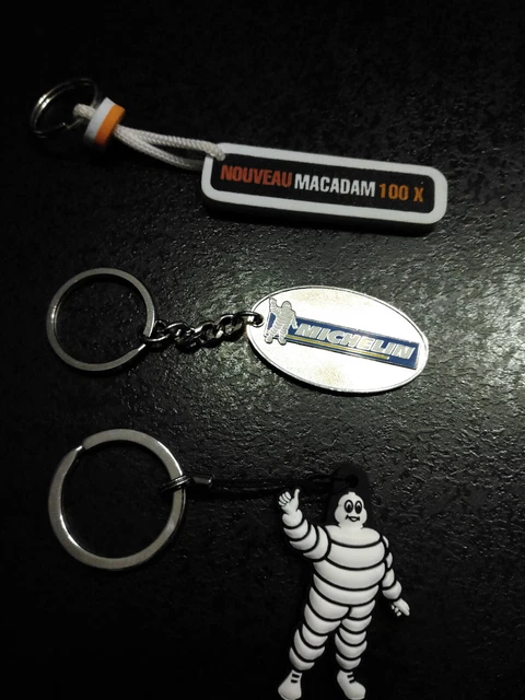BEAU LOT 3 porte clés bib métal /3 Key Ring BIBENDUM MICHELIN EUR 8,00 ...