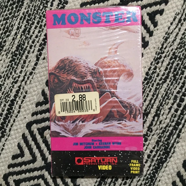 MONSTER 1980 SEALED VHS Jim Mitchum John Carradine Saturn Video Productions £64.06 - PicClick UK