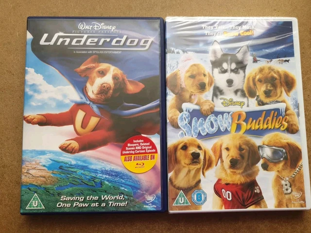 DISNEY DOG FILM Lot - Underdog (DVD, 2007) & Snow Buddies (DVD, 2008) £ ...