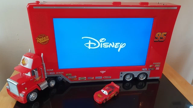 DISNEY PIXAR CARS Mack Truck 19” LCD TV Integrated DVD Player +Remote ...