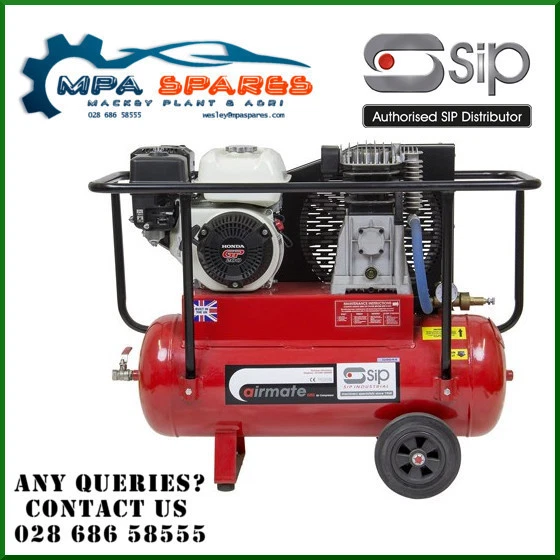 SIP 04644 AIRMATE Industrial Super Ishgp 6.0/50 Honda Petrol Compressor ...
