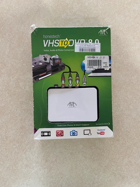 HONESTECH VIDBOX VHS to DVD 8.0 Deluxe Video Audio Photo Conversion ...