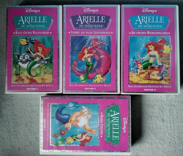 ARIELLE DIE MEERJUNGFRAU - Serie 4x Disney VHS Hologramm Video Edition 1 2 3 4 EUR 19,99 ...