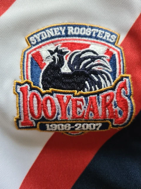 SYDNEY ROOSTERS 2007 ISC 100 Years Home Rugby League Jersey XXL Size ...