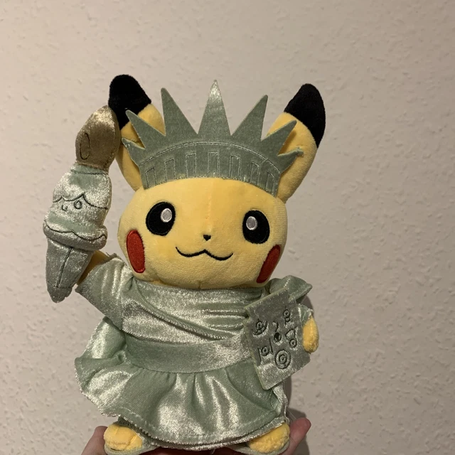 POKEMON PIKACHU STATUE of Liberty NYC USA Nintendo Pokemon Centre plush ...