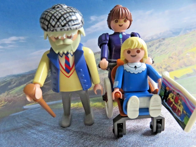 PLAYMOBIL HEIDI - 70258 - Clara mit Frau Rottenmeier, Papa und Opa EUR ...