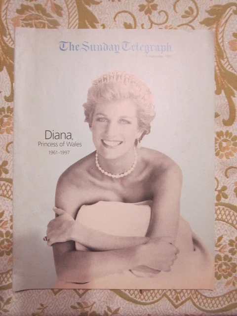 VINTAGE LARGE MAGAZINE The Sunday Telegraph Princess Diana 1997 Great ...