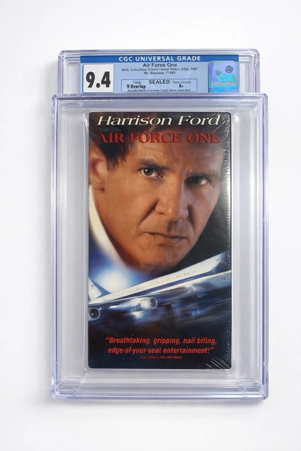 AIR FORCE ONE (1997) VHS – CGC 9.4 A+ Sealed – Harrison Ford – Columbia ...