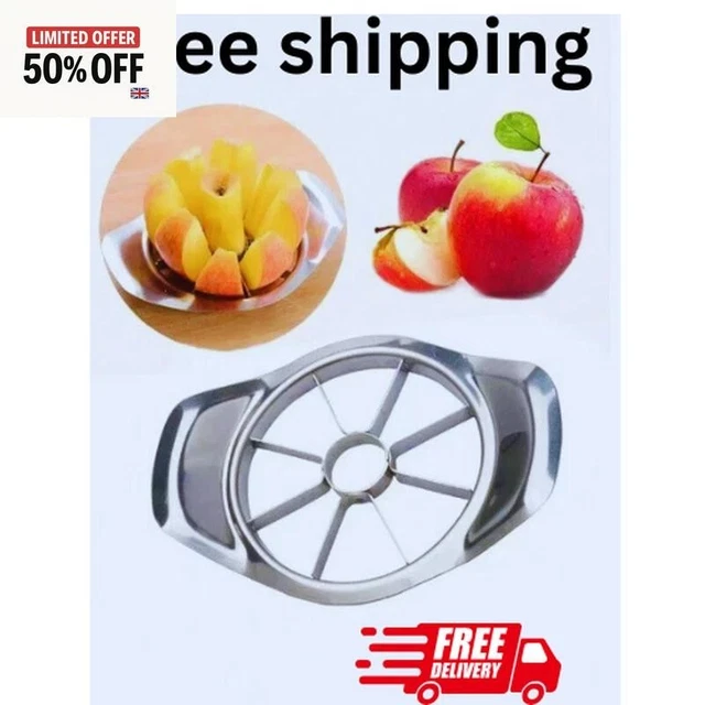 APPLE CUTTER NEW Steel Heavy Duty Slicer Wedger Fruit Corer Blade Handy ...