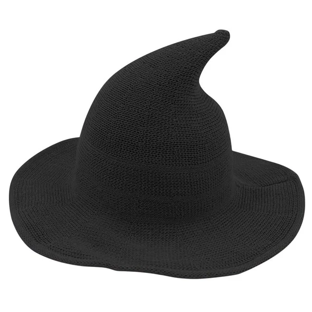 WITCH HAT HALLOWEEN Party Masquerade Cosplay Costume Accessory Knit ...