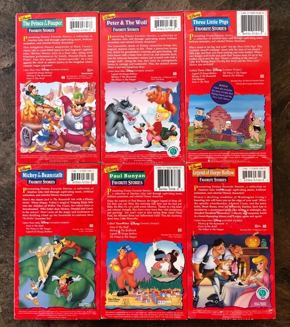 Disney Favorite Stories 6 Vhs Tapes 54 00 Picclick Ca