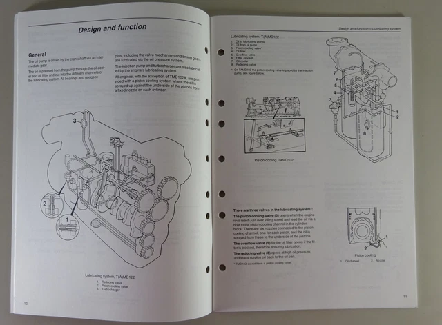 MANUALE OFFICINA VOLVO Penta Lubrication Sistema / Fuel Tmd / Tamd 3/ ...