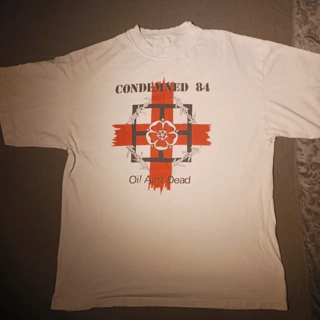 RARE VINTAGE CONDEMNED 84 " Oi! Ain't Dead " ( Large ) 80s Original Oi ...