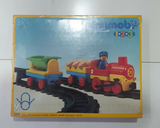 PLAYMOBIL VINTAGE 123 TRAIN 6910 GEOBRA 1990 inutilisé non ouvert ...