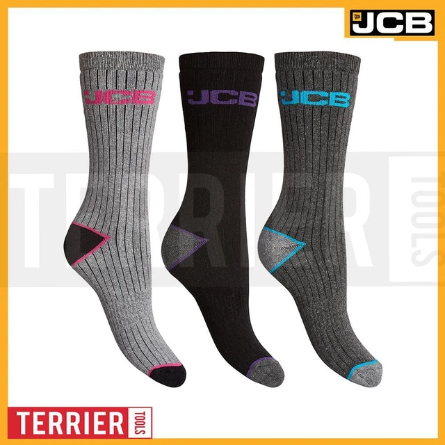 JCB OUTDOOR ACTIVITY Sock Ladies - 3 Pack - Grey Mix - 4-7 Size Online ...