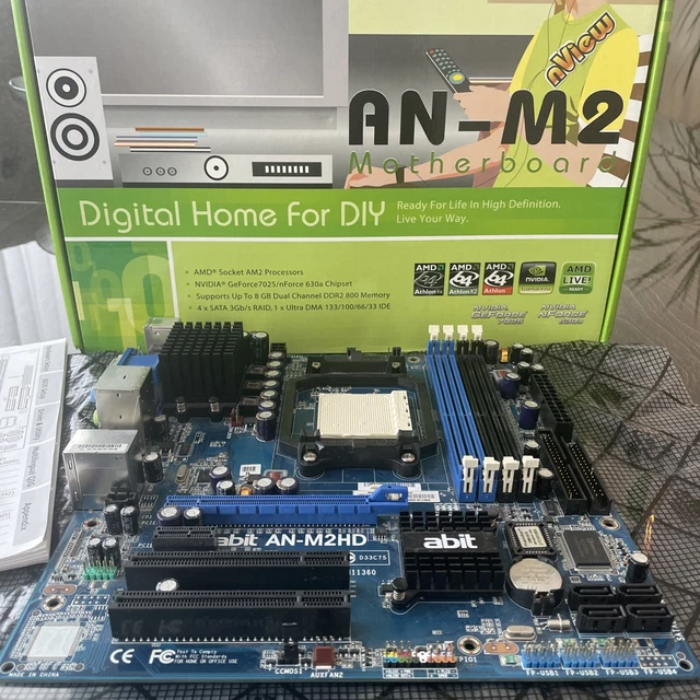 ABIT AN-M2 MOTHERBOARD for AMD AM2/ Athlon 64, with nVidia Nforce 7025 ...