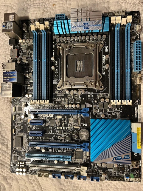 ASUS P9X79 PRO socket LGA 2011 DDR3 PCIe Motherboard with I/O Shield £ ...