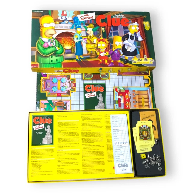 THE SIMPSONS CLUEDO Classic Detective Board Game - Family Fun 100% ...