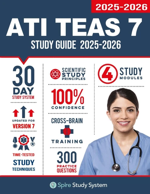 ATI TEAS 7TH Edition 2024-2025 Study Guide: 11 Practice Exams ...