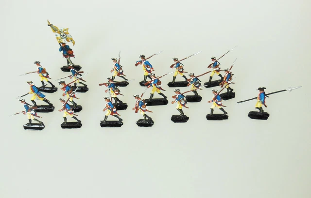 20 ZINNFIGUREN, FLACHFIGUREN, Berliner Zinnfiguren 2-seitig handbemalt ...