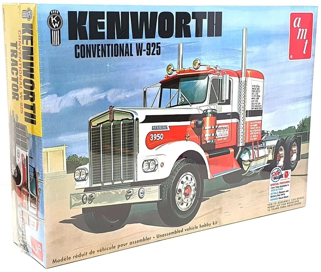 AMT 1/25 SCALE Unbuilt Kit AMT1021/06 Kenworth Conventional W-925 ...